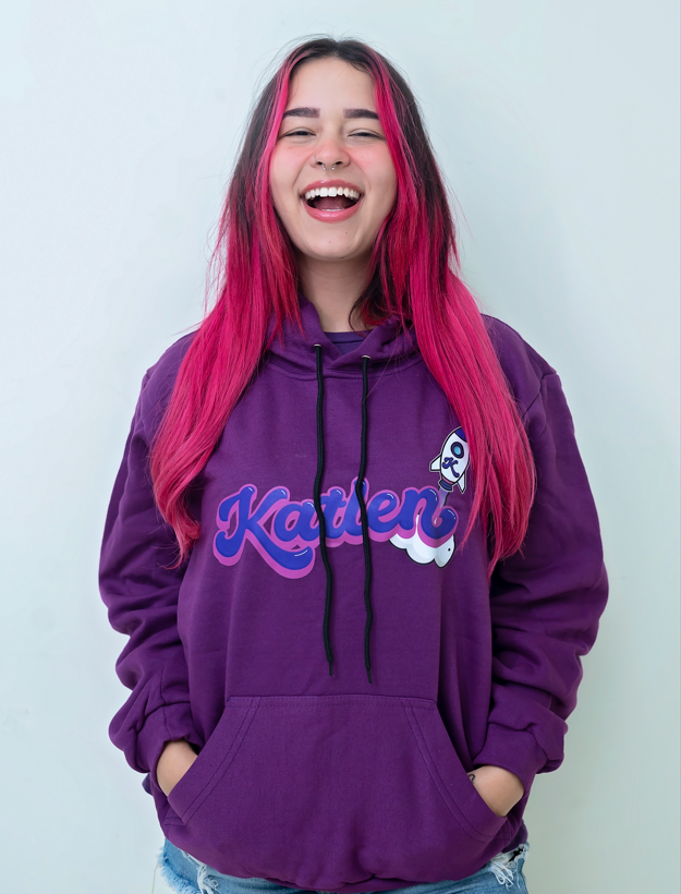 Moletom com Capuz Katlen – Dos Rosa