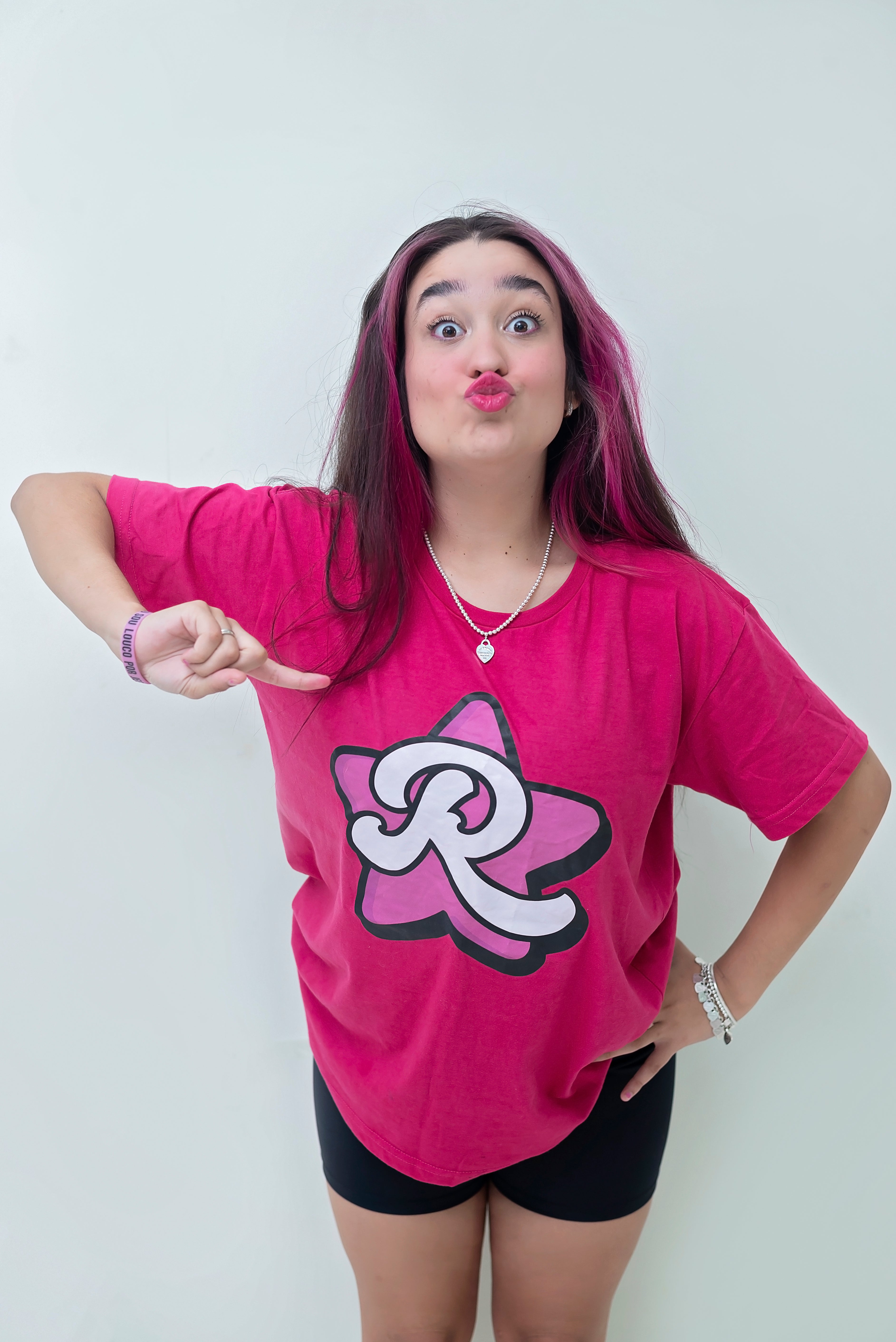 Camiseta manga curta Emilly Vick – Dos Rosa